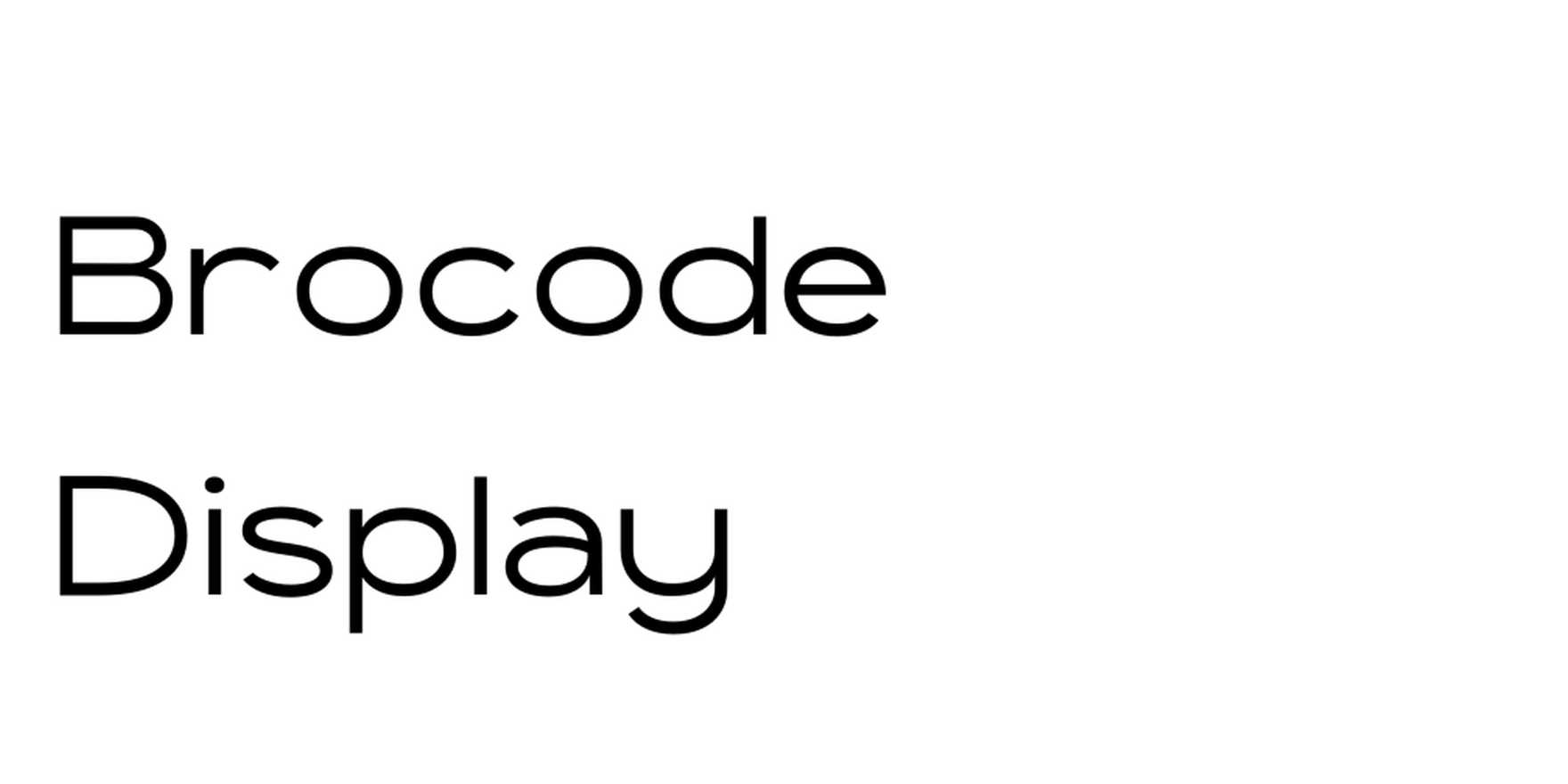 Brocode Display in use - Fonts In Use