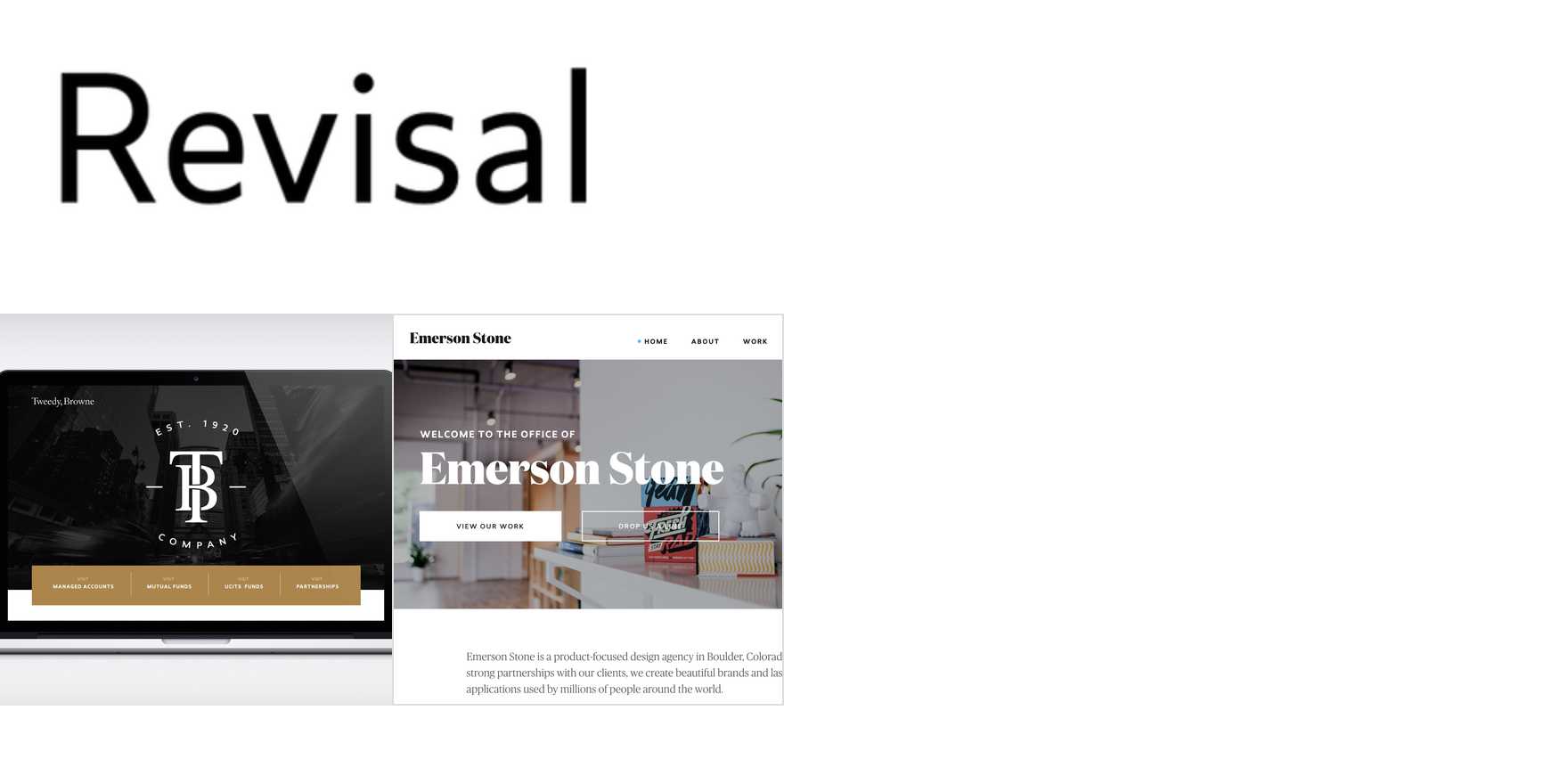 Revisal in use - Fonts In Use
