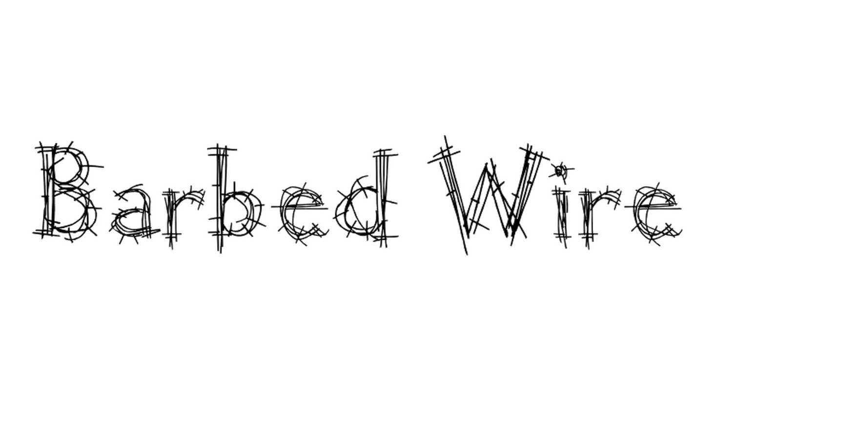 Barbed Wire in use - Fonts In Use