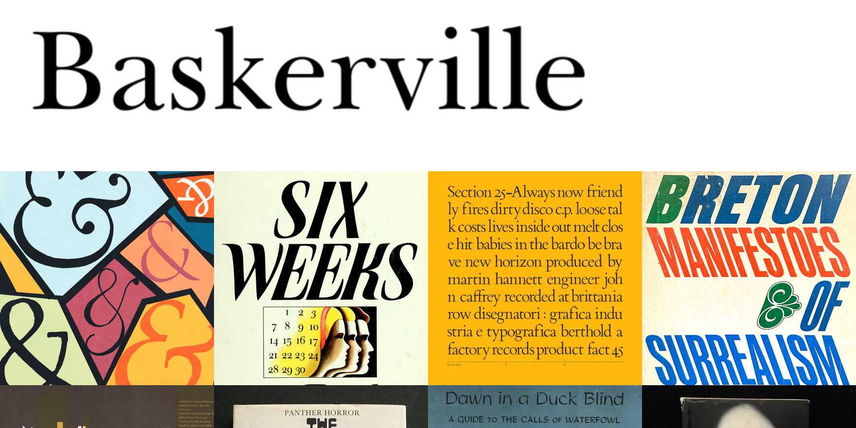 baskerville font examples