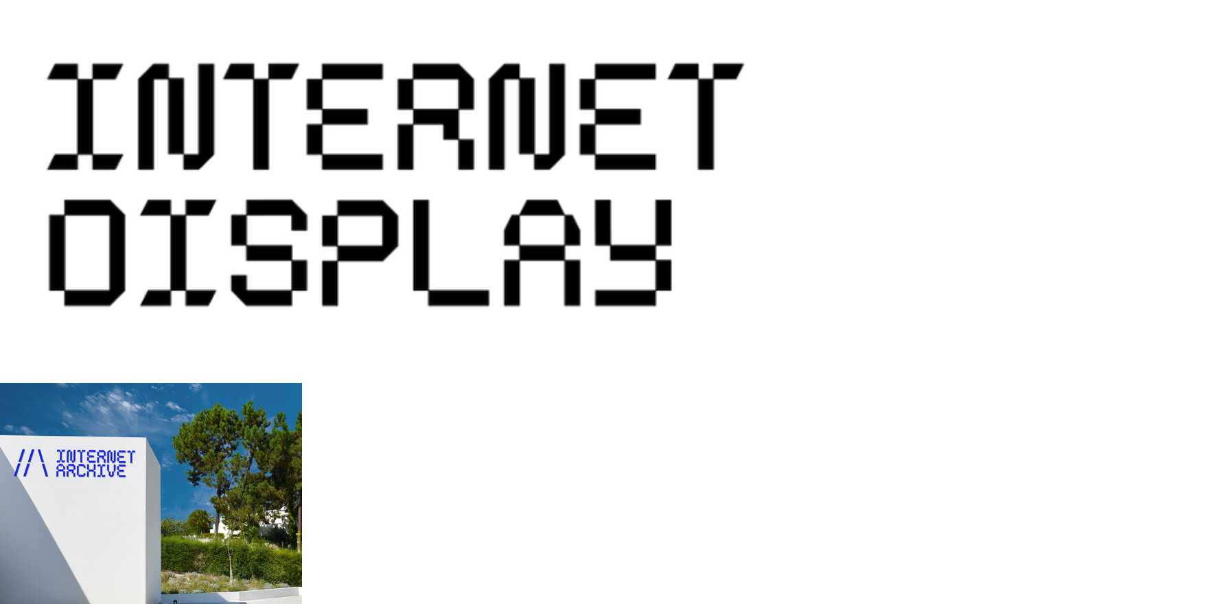 Internet Display in use - Fonts In Use