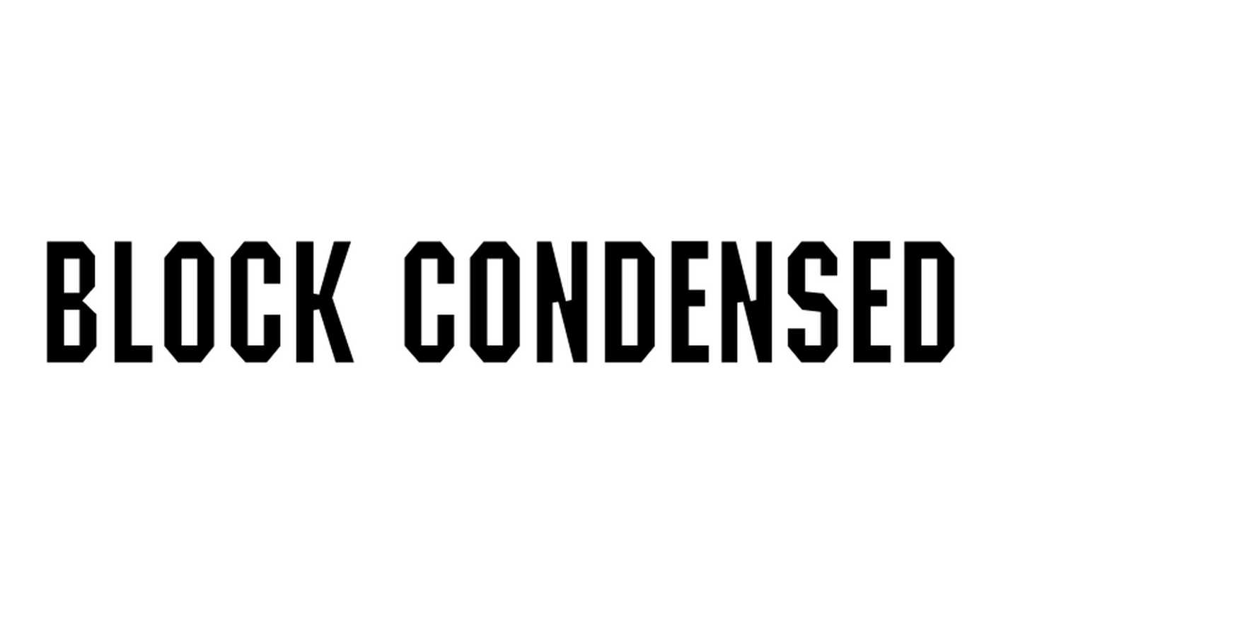 Block Condensed in use - Fonts In Use
