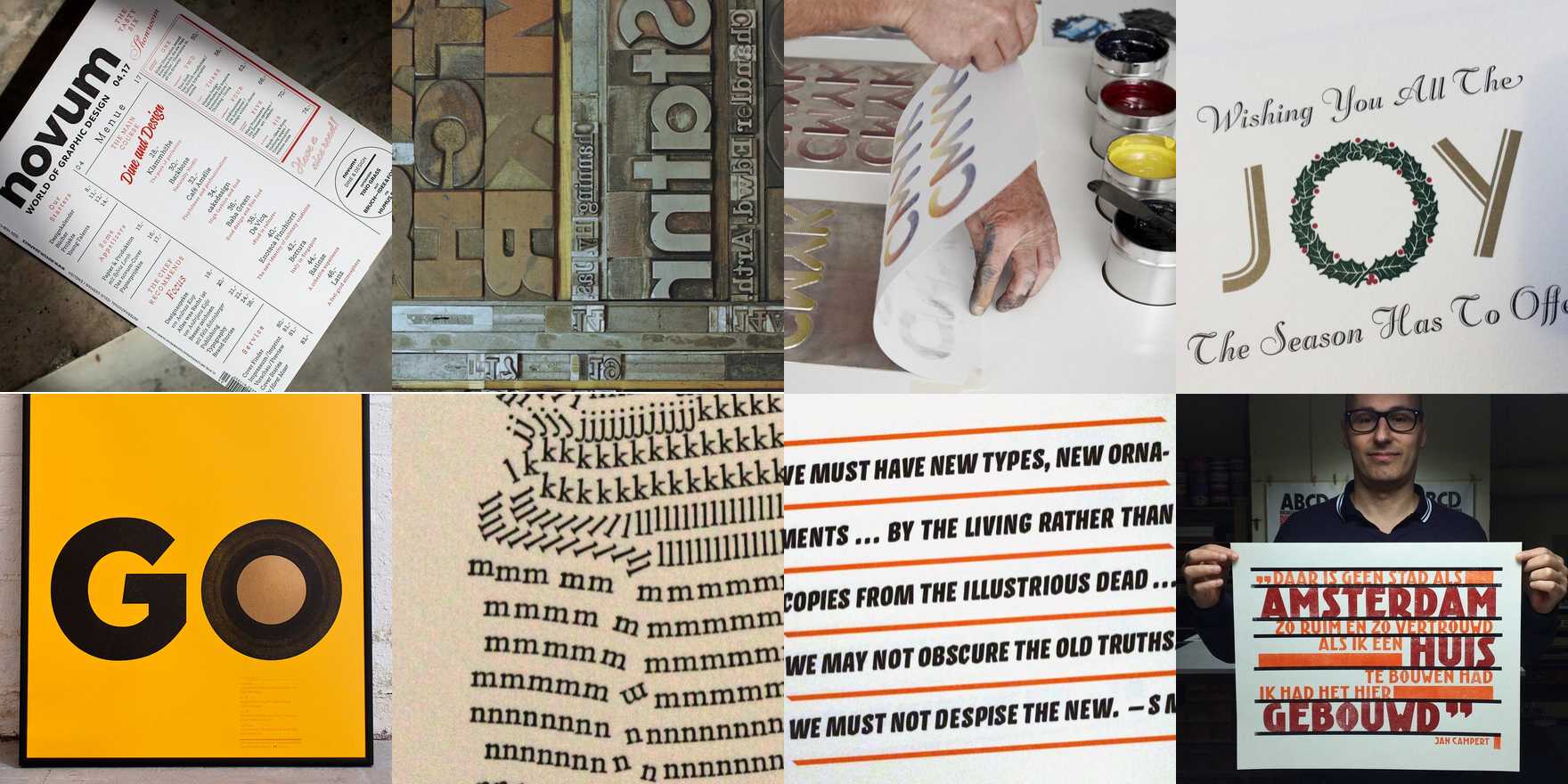 Letterpress Process - Fonts In Use