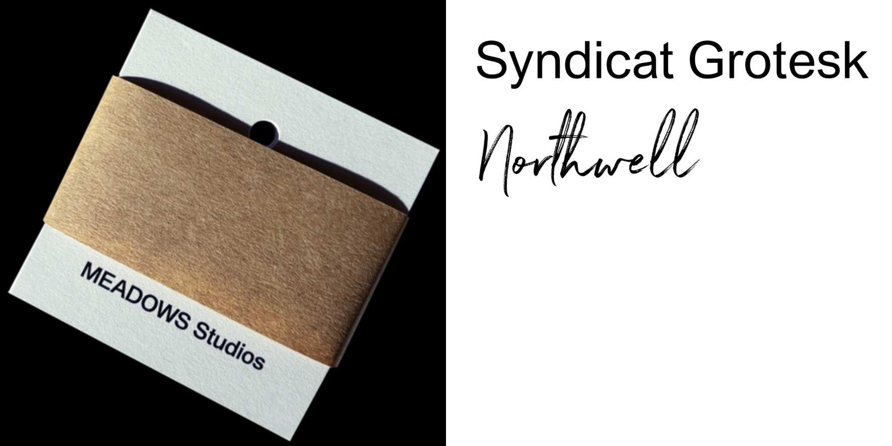 MEADOWS brand identity - Fonts In Use