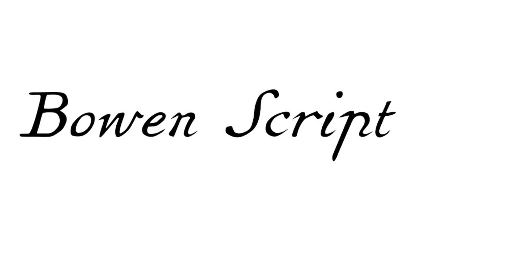 Bowen Script in use - Fonts In Use
