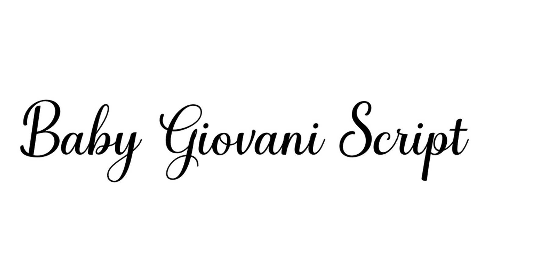 Baby Giovani Script in use - Fonts In Use