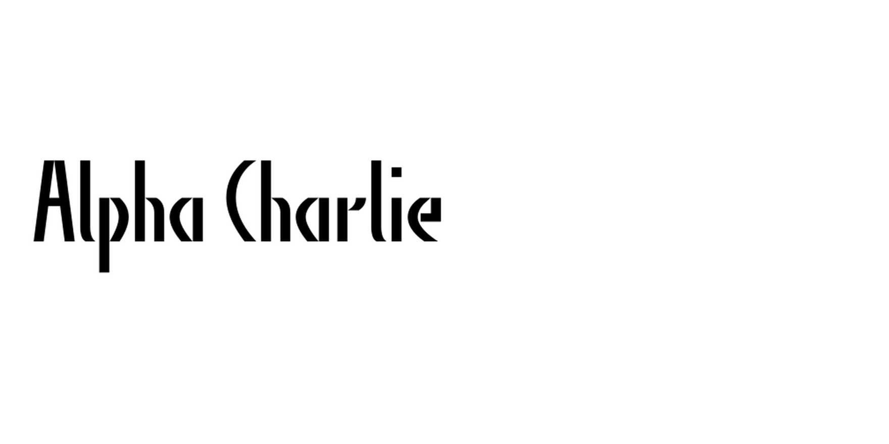 Alpha Charlie in use - Fonts In Use