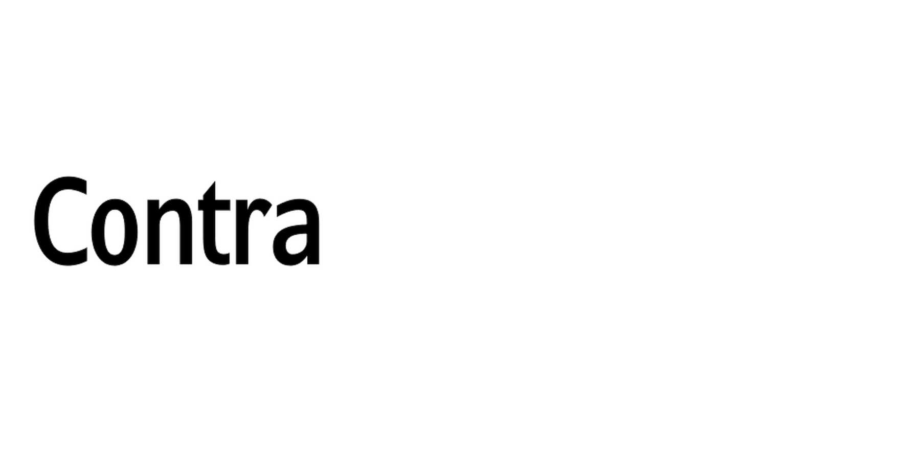 Contra in use - Fonts In Use