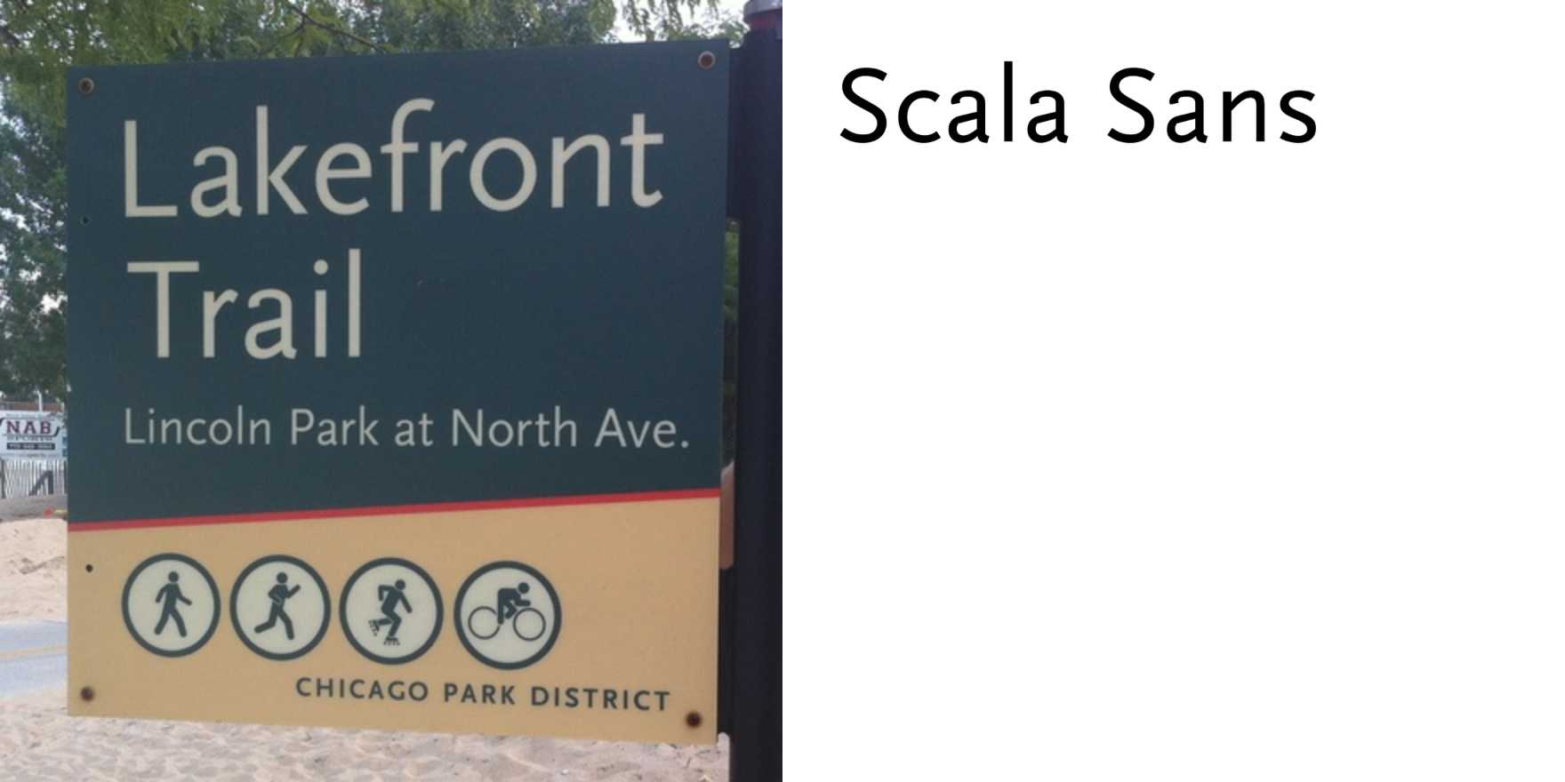 Chicago park signs - Fonts In Use