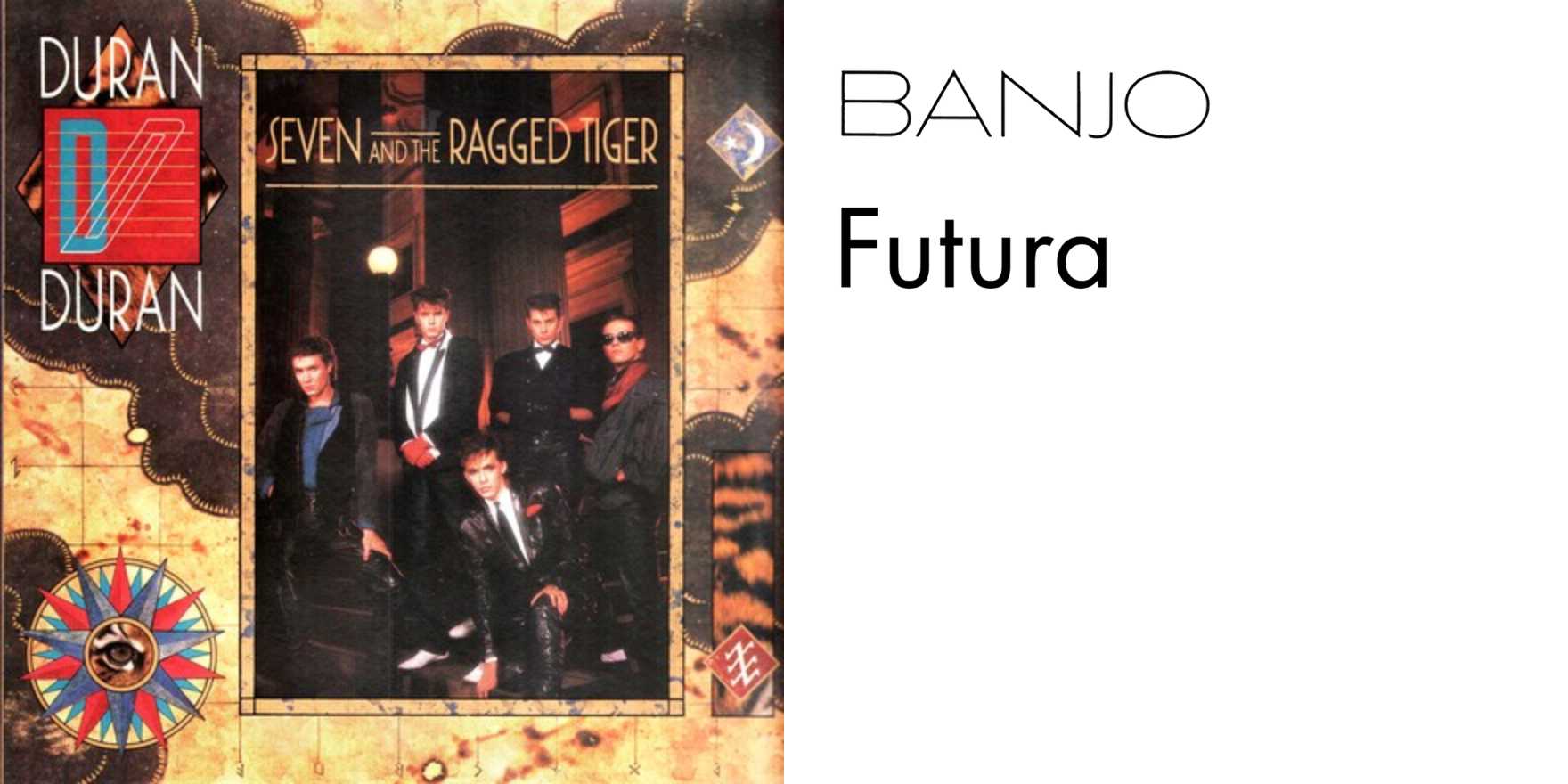 Duran Duran – Seven and the Ragged Tiger album art - Fonts In Use