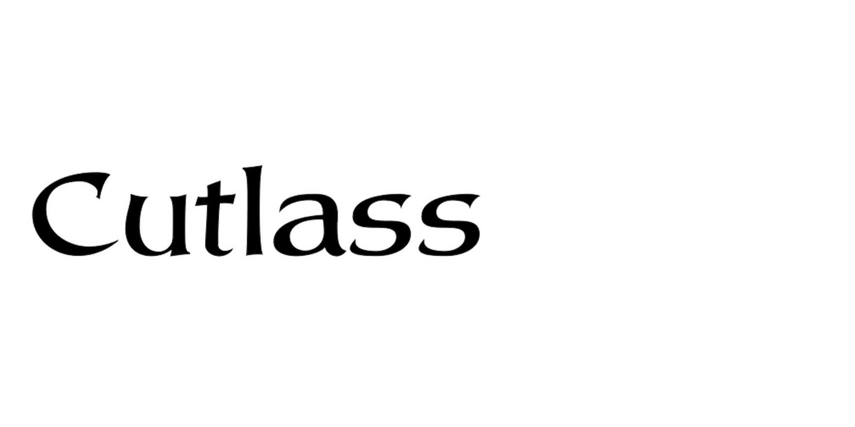Cutlass in use - Fonts In Use
