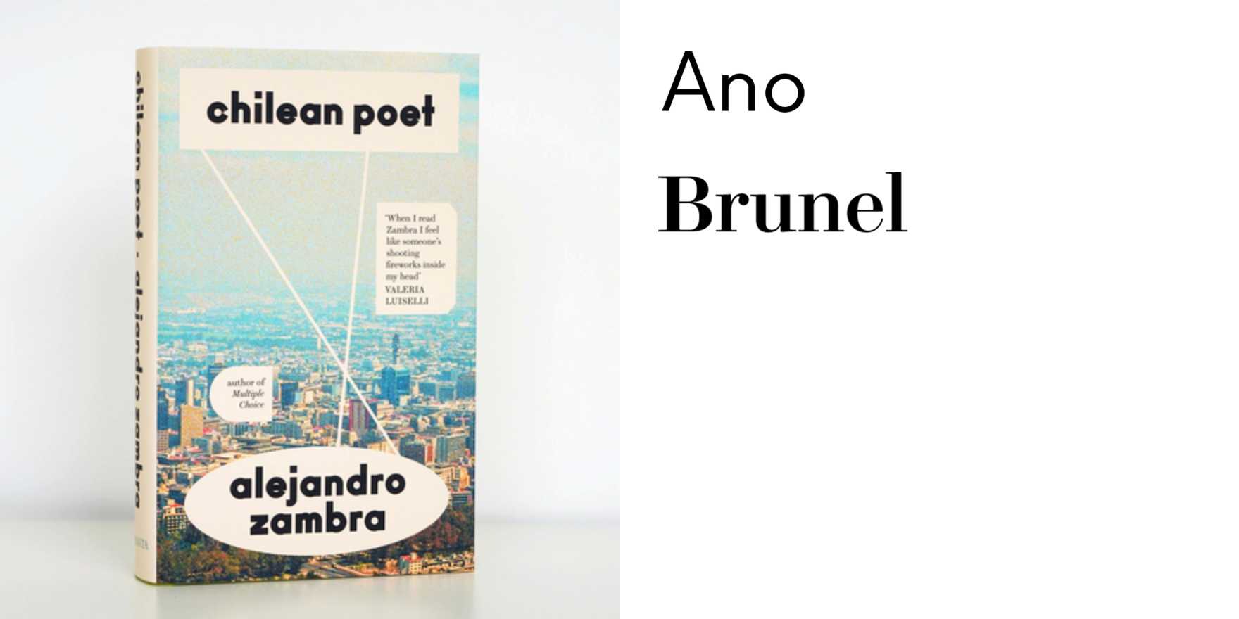 Chilean Poet by Alejandro Zambra - Fonts In Use