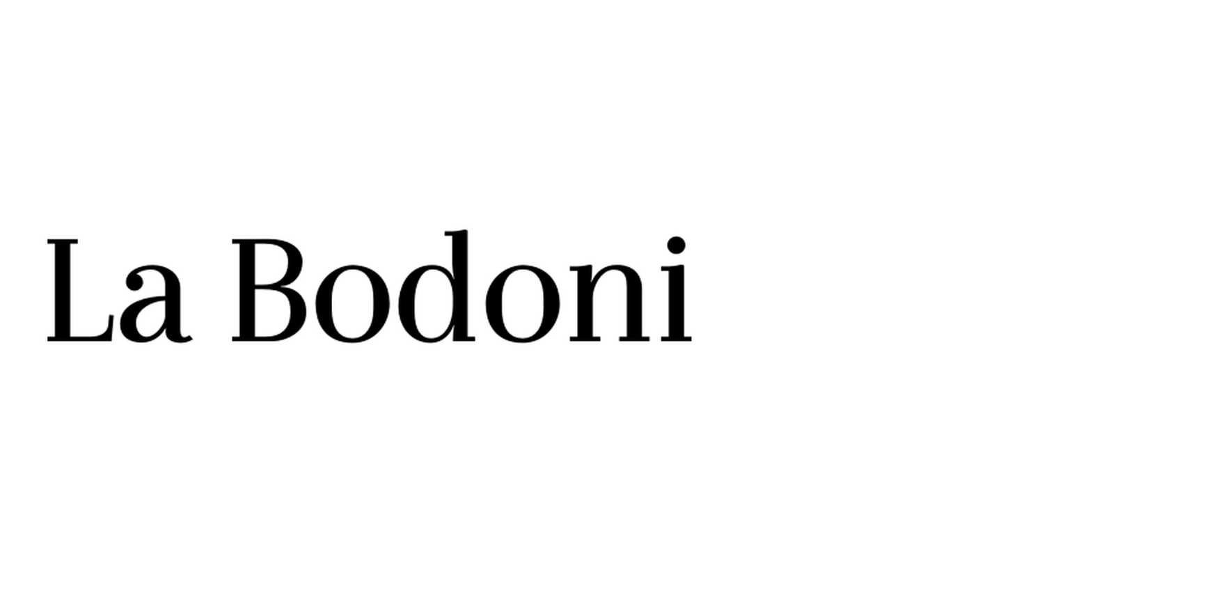 La Bodoni in use - Fonts In Use