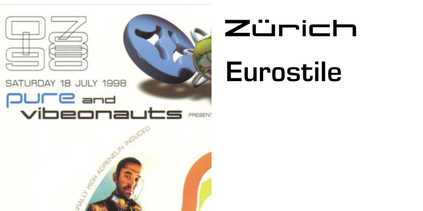 Thrill Ride 98 concert poster - Fonts In Use