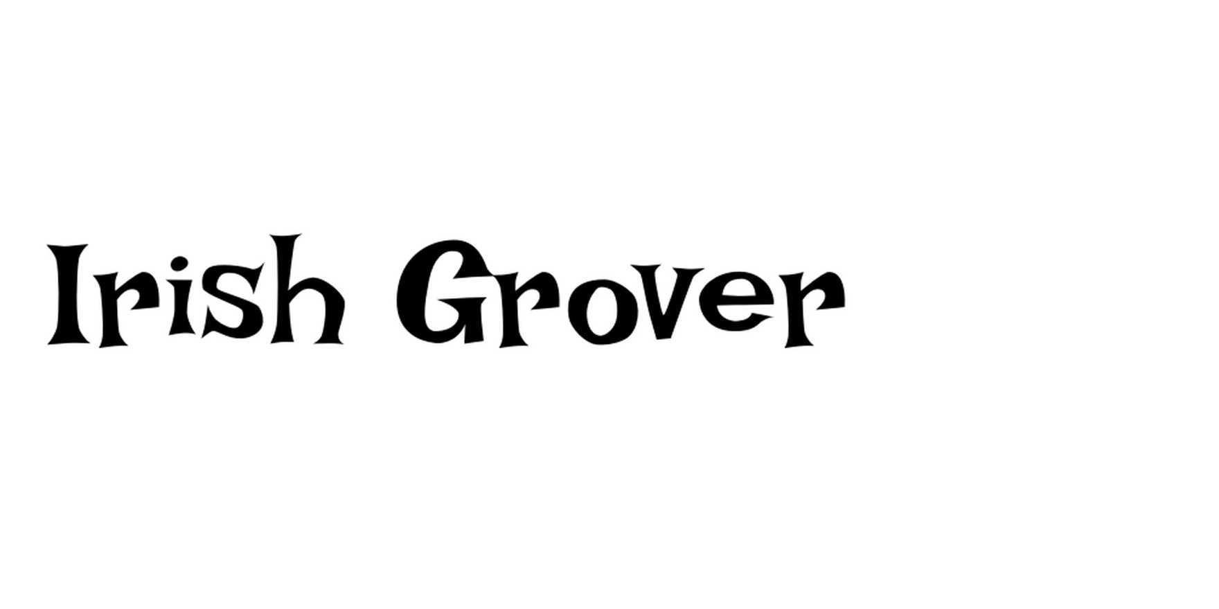 Irish Grover in use - Fonts In Use