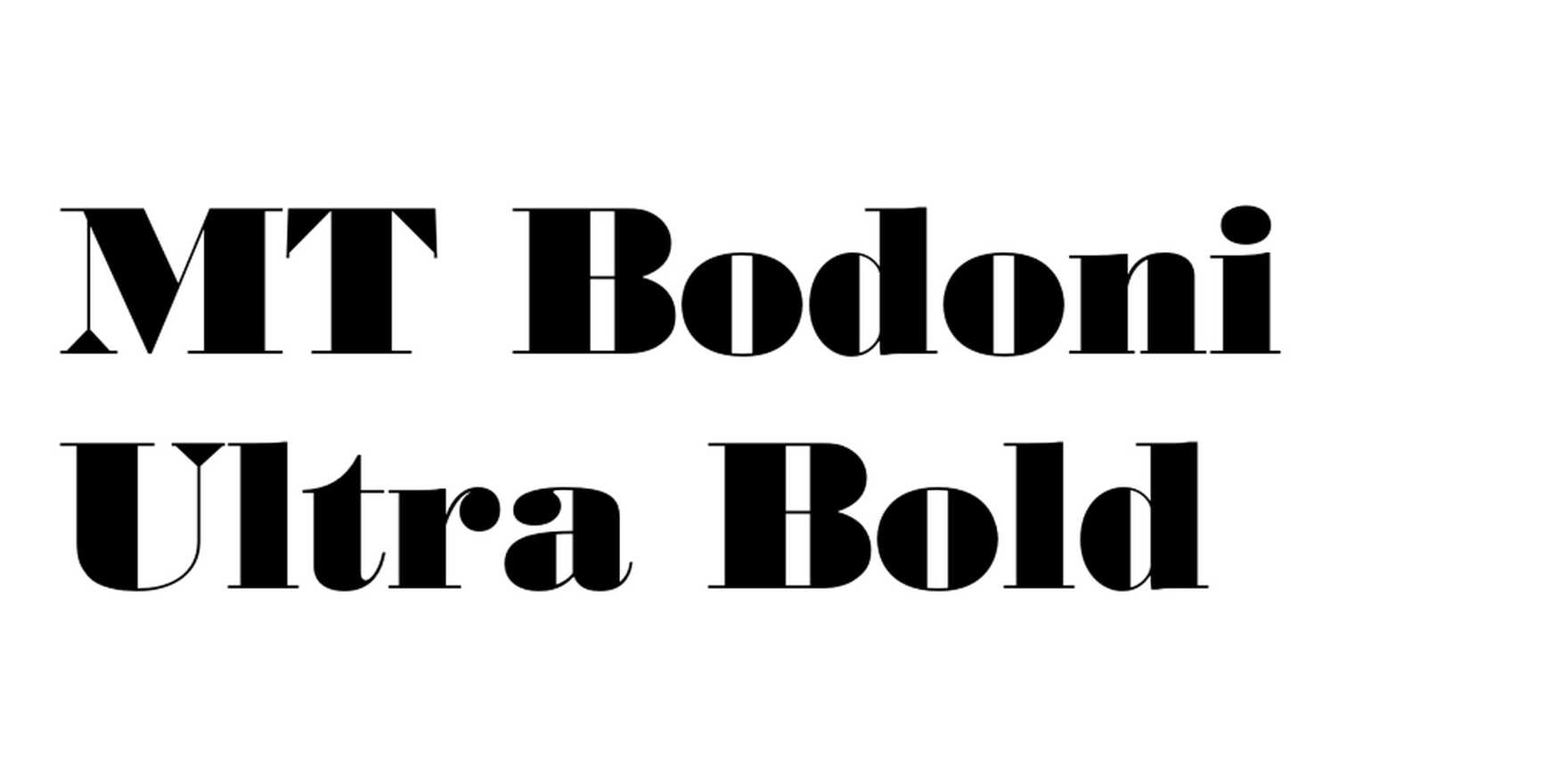 Monotype Bodoni Ultra Bold in use - Fonts In Use