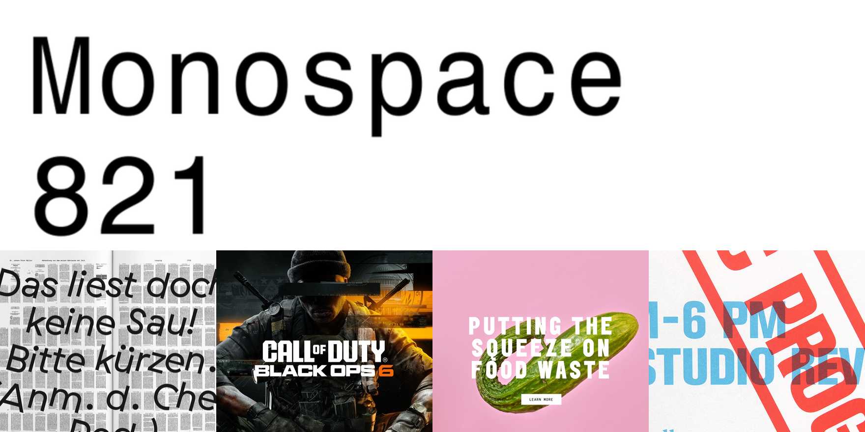 Monospace 821 in use - Fonts In Use