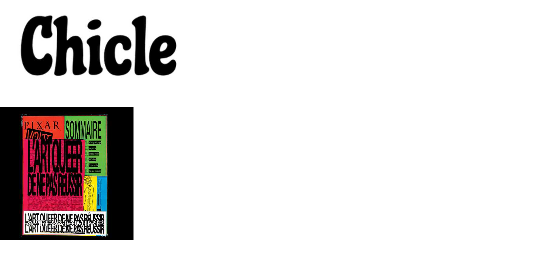 Chicle in use - Fonts In Use