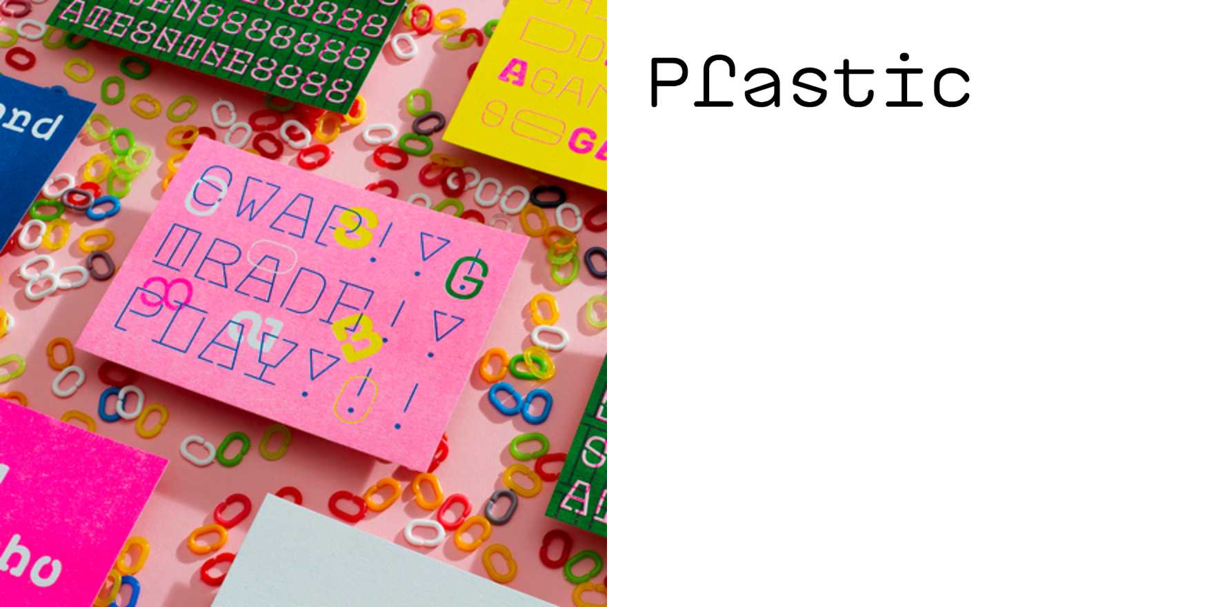 Plastic postcards - Fonts In Use