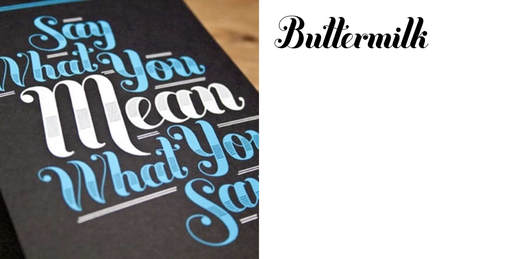 Say What You Mean What You Say - Fonts In Use