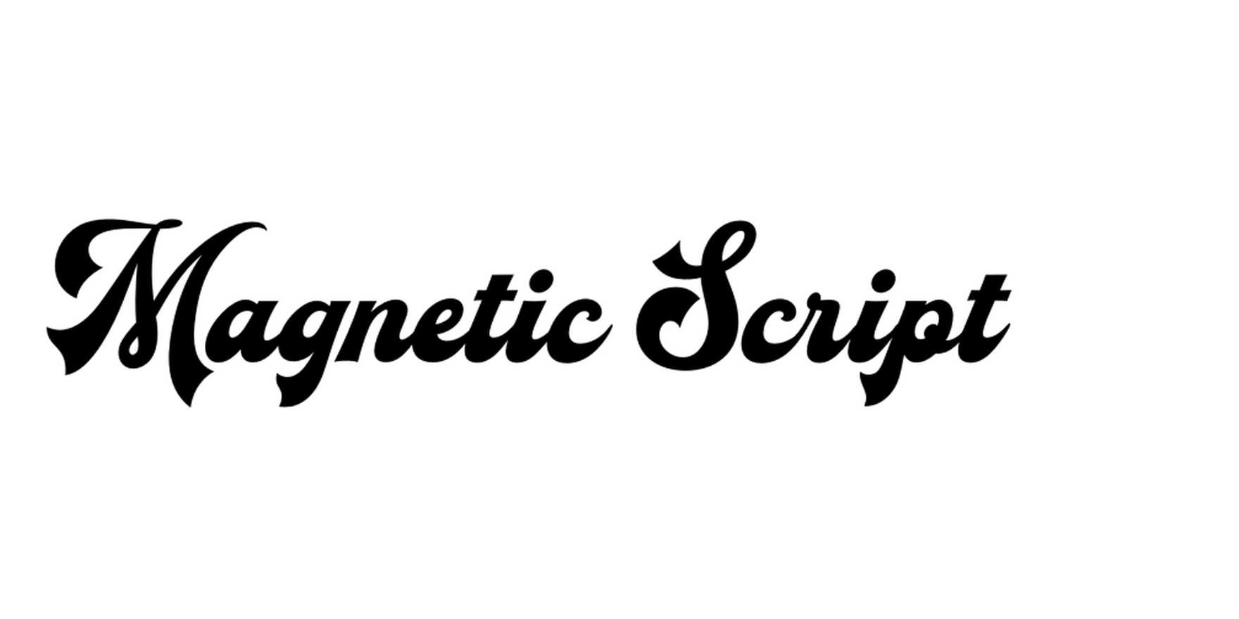 Magnetic Script in use - Fonts In Use