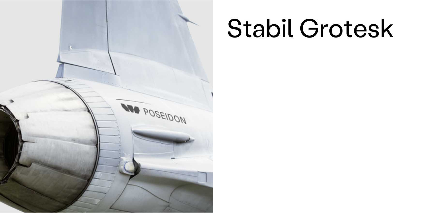 Poseidon Aerospace - Fonts In Use