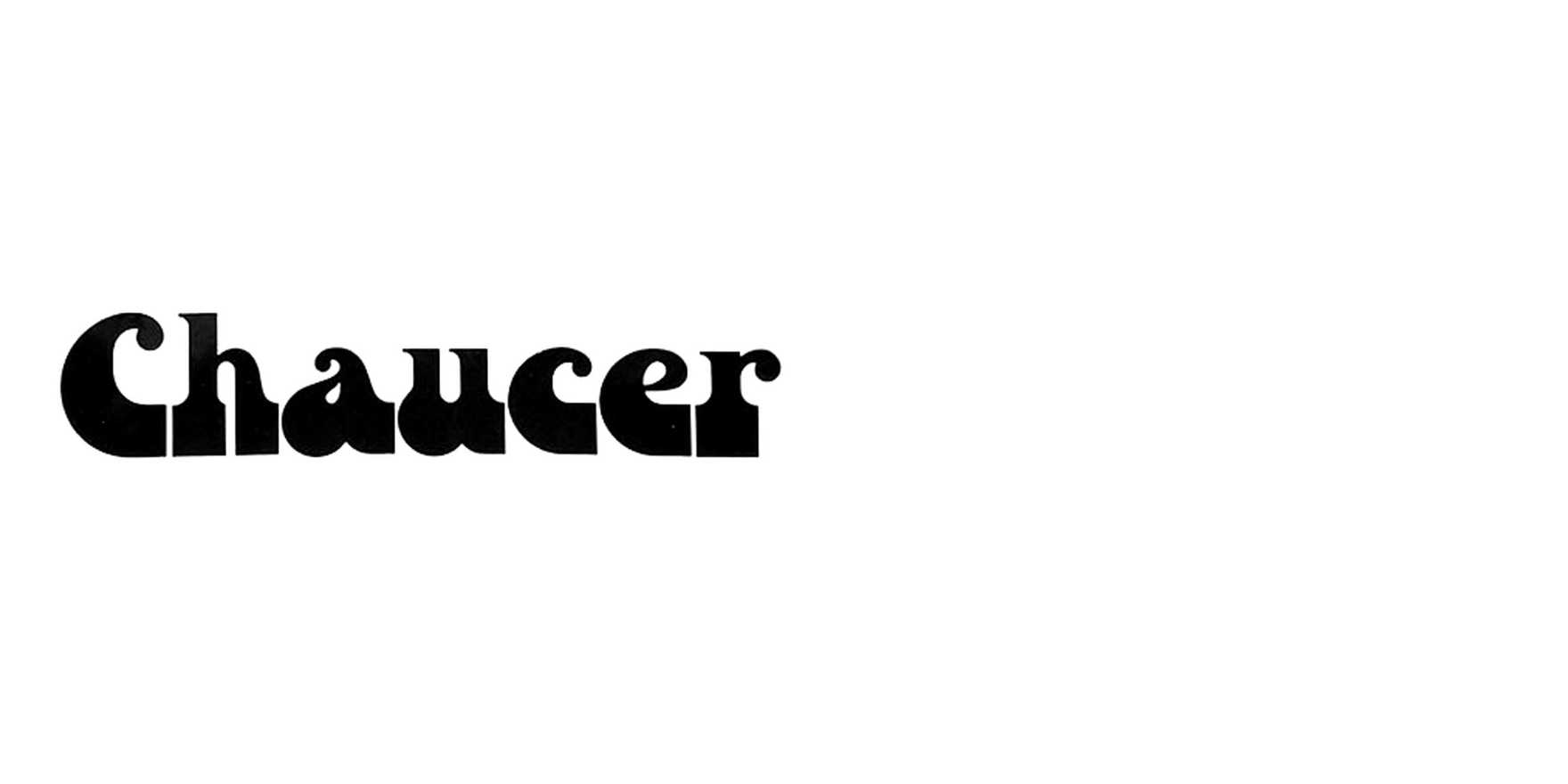 chaucer regular font