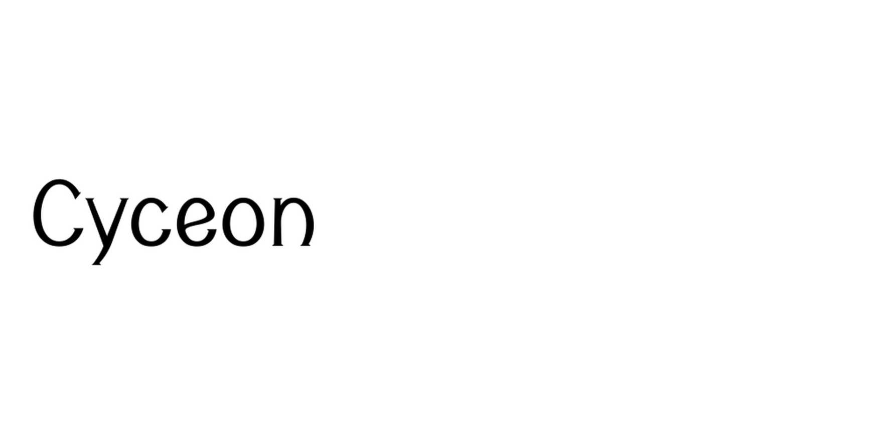 Cyceon in use - Fonts In Use