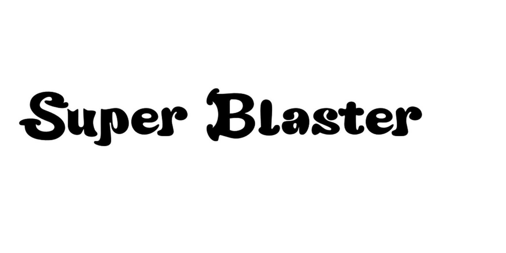 Super Blaster in use - Fonts In Use