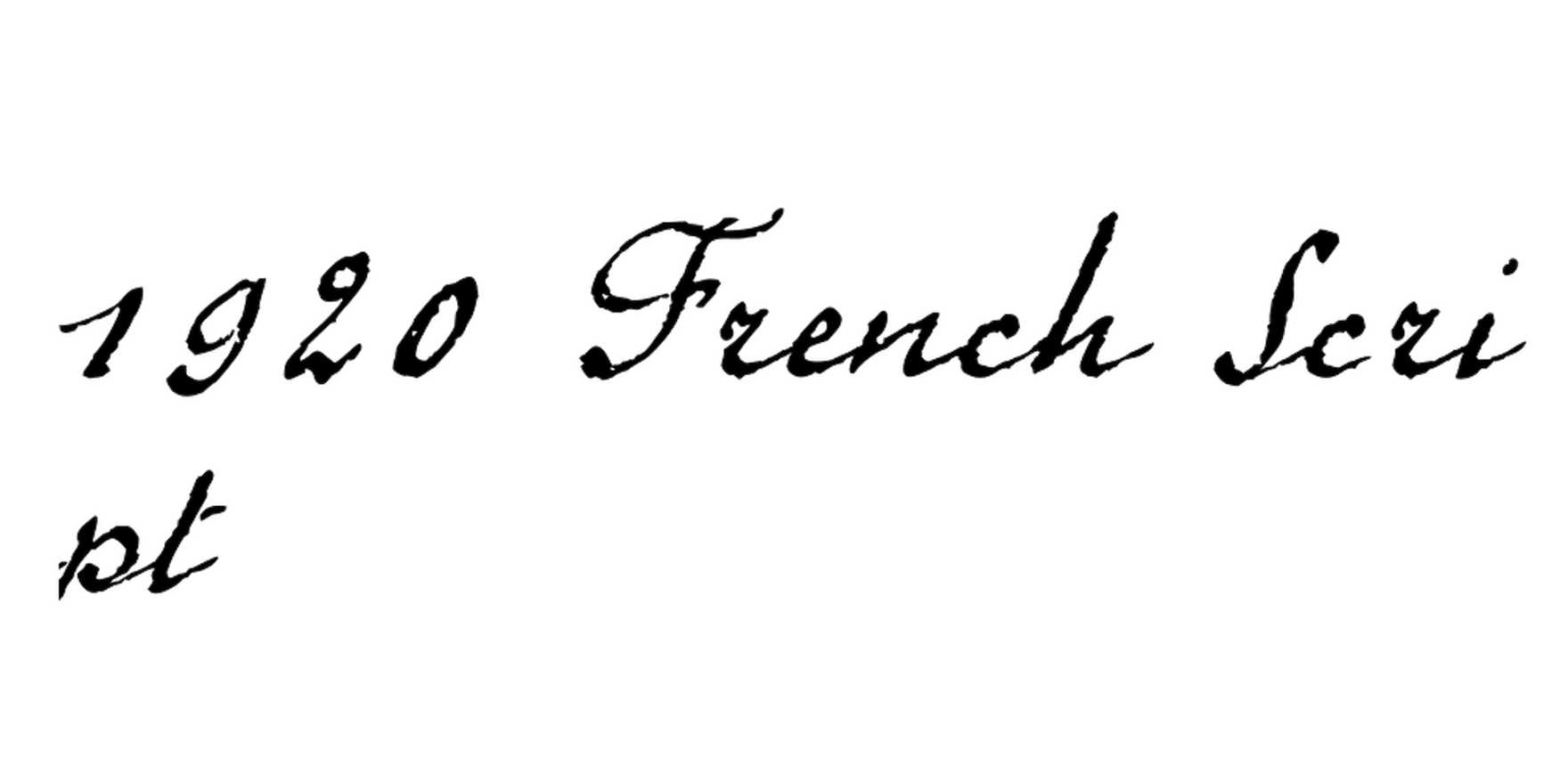 french script