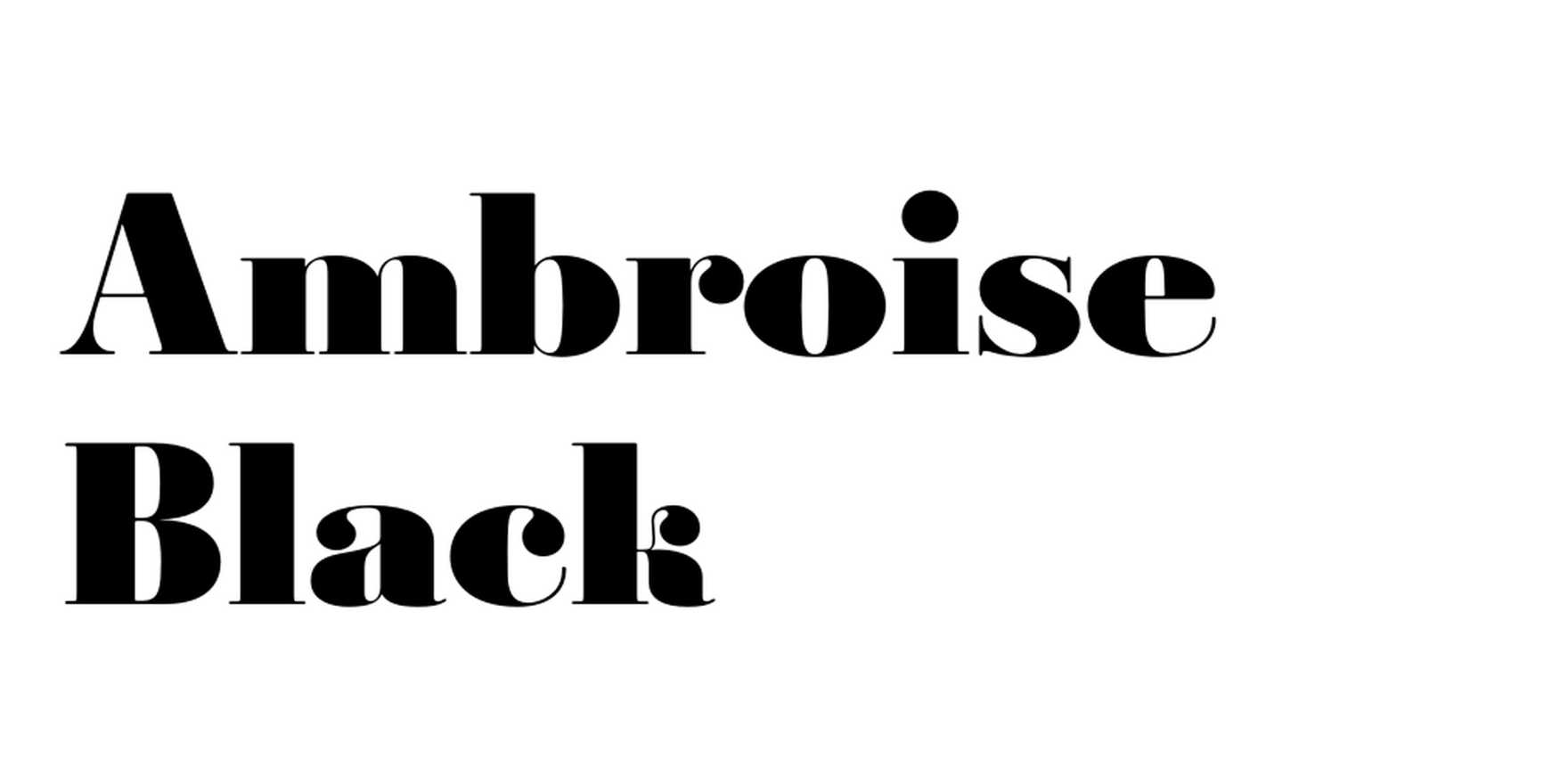 Ambroise Black in use - Fonts In Use