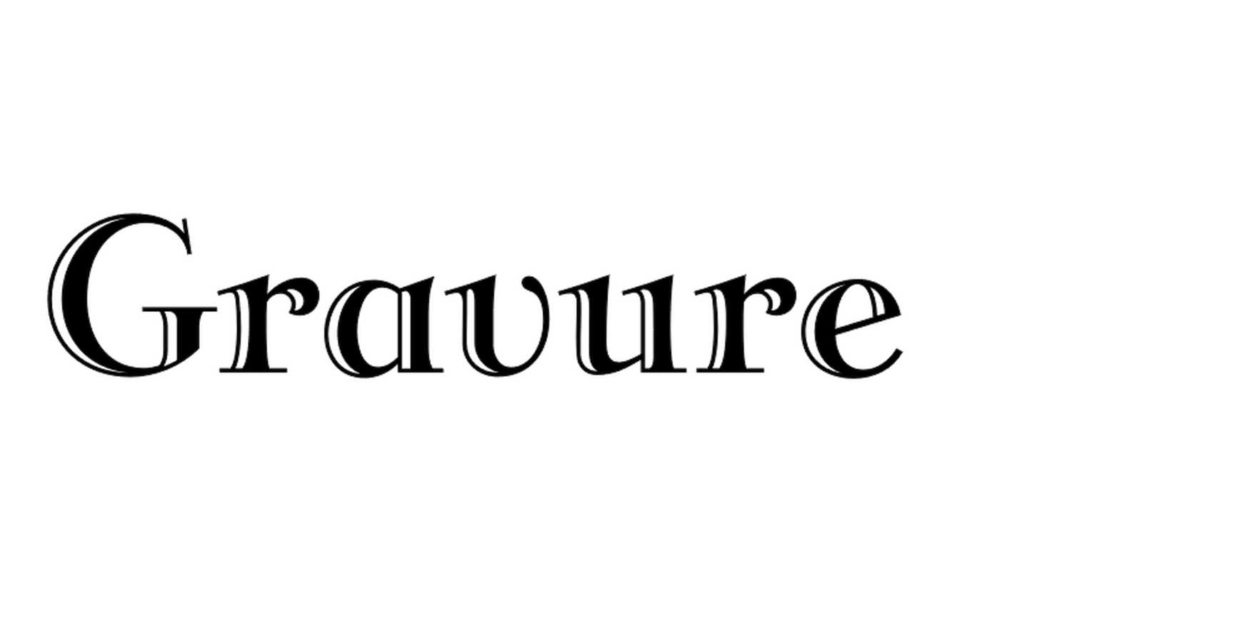 Gravure in use - Fonts In Use