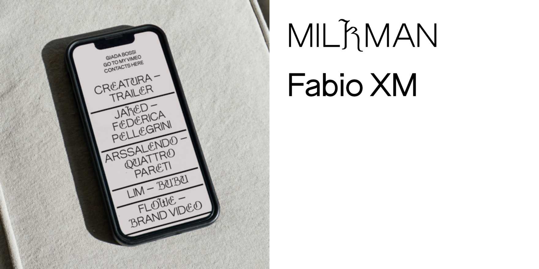 Giada Bossi website - Fonts In Use