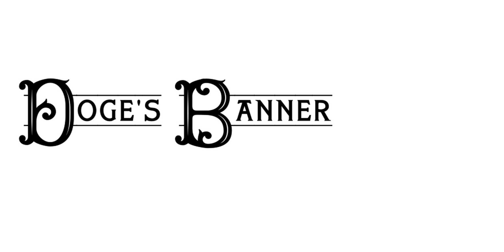 Doge's Banner in use - Fonts In Use