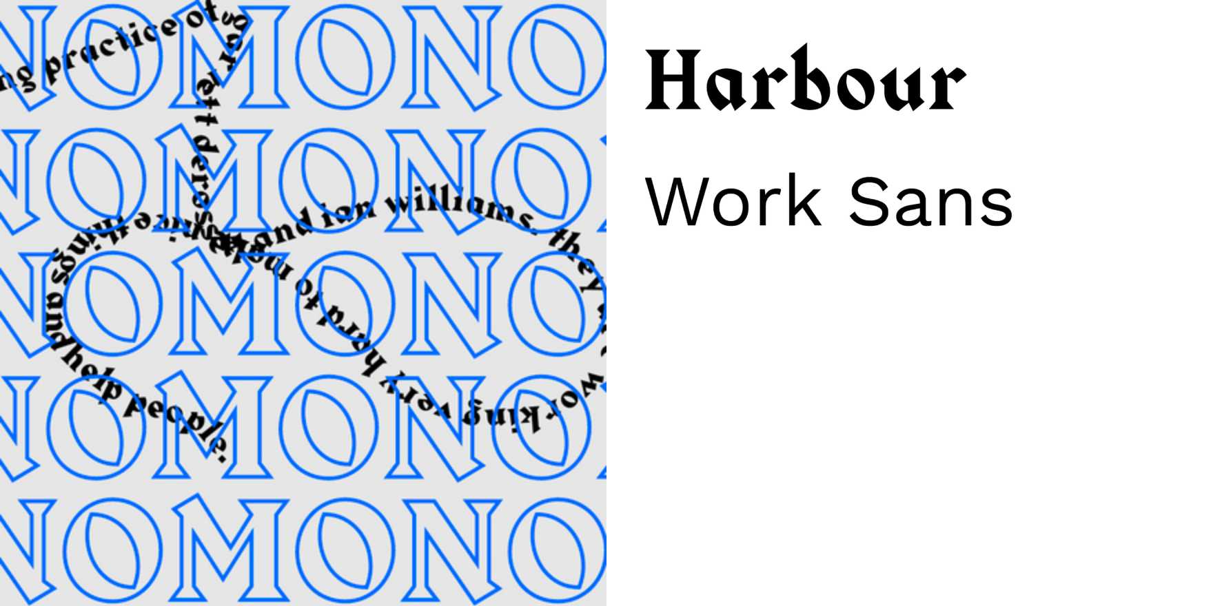 Mono Mono website - Fonts In Use