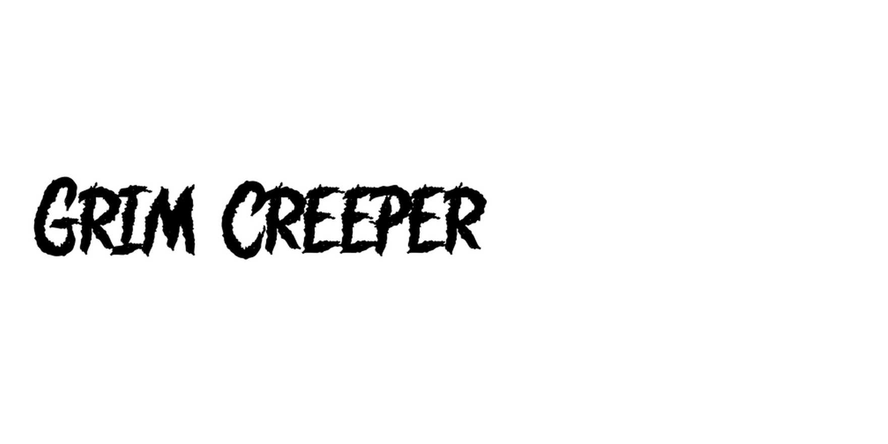 Grim Creeper in use - Fonts In Use