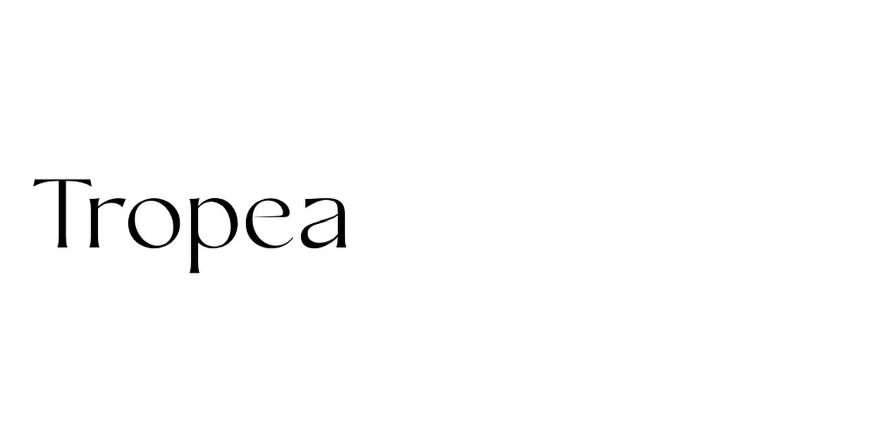 Tropea in use - Fonts In Use