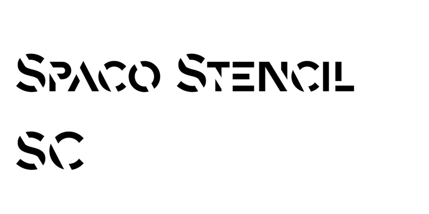 Spaco Stencil SC in use - Fonts In Use