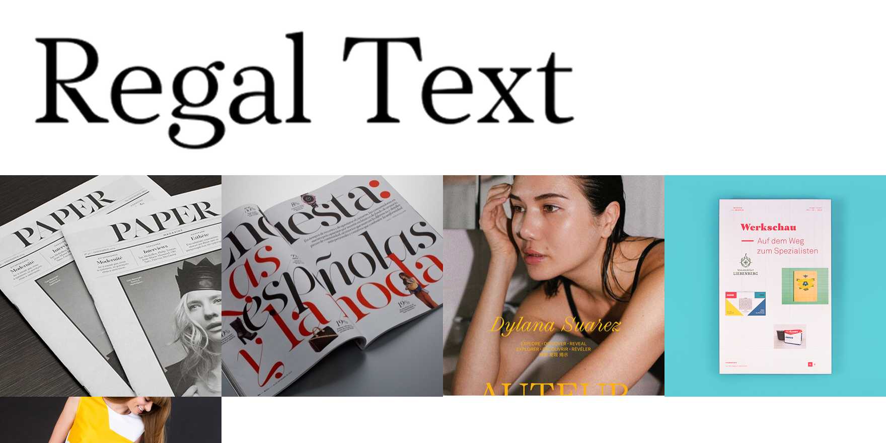 PF Regal Text in use - Fonts In Use