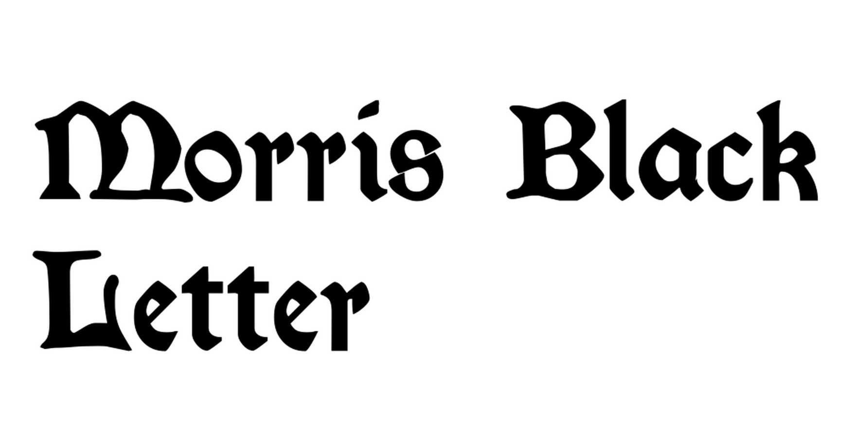 Morris Black Letter in use - Fonts In Use