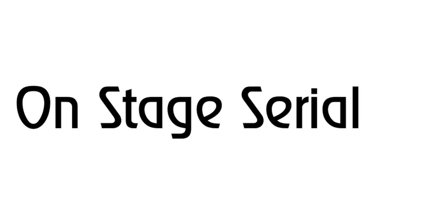 On Stage Serial in use - Fonts In Use