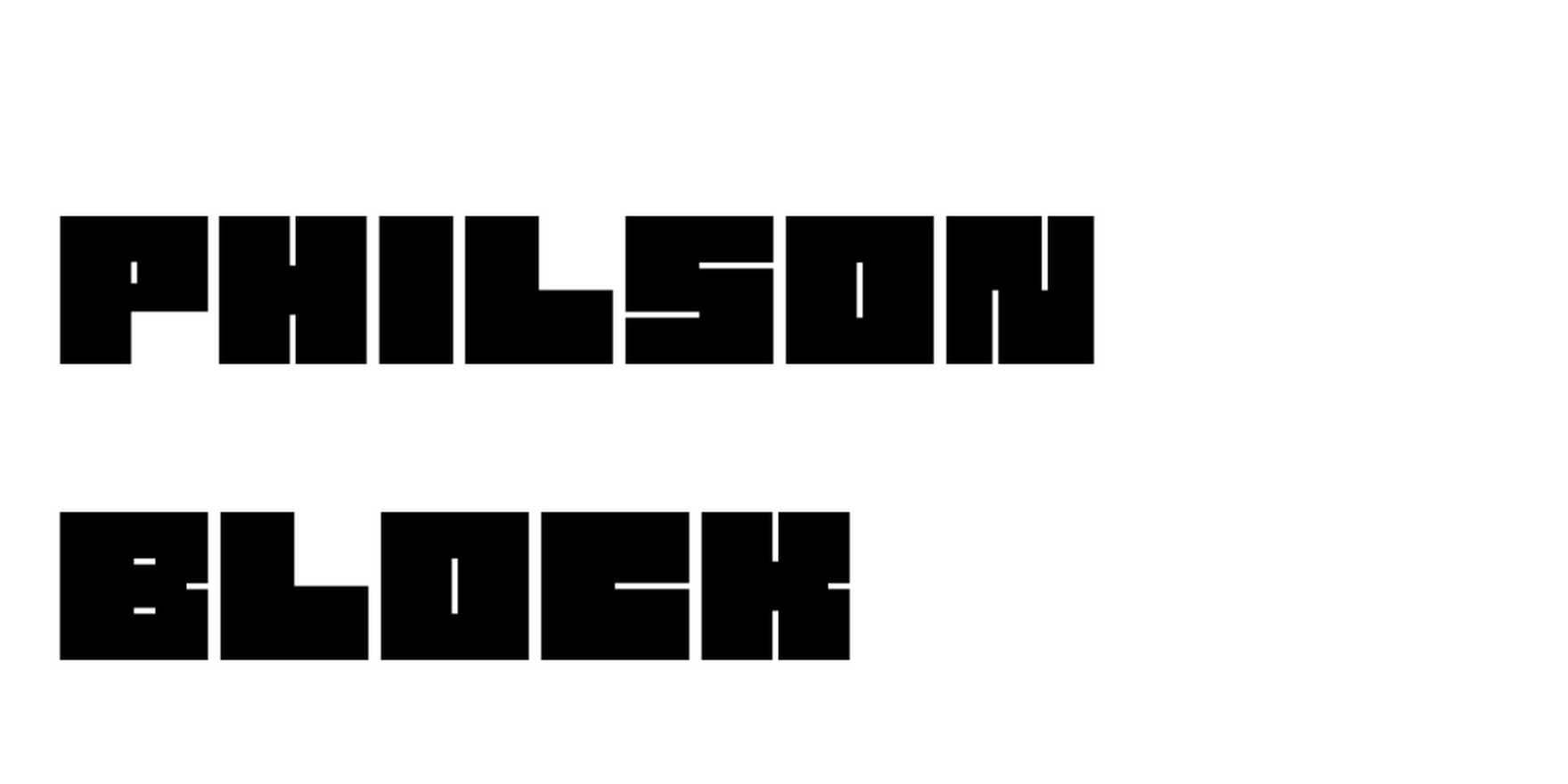 philson block in use - Fonts In Use