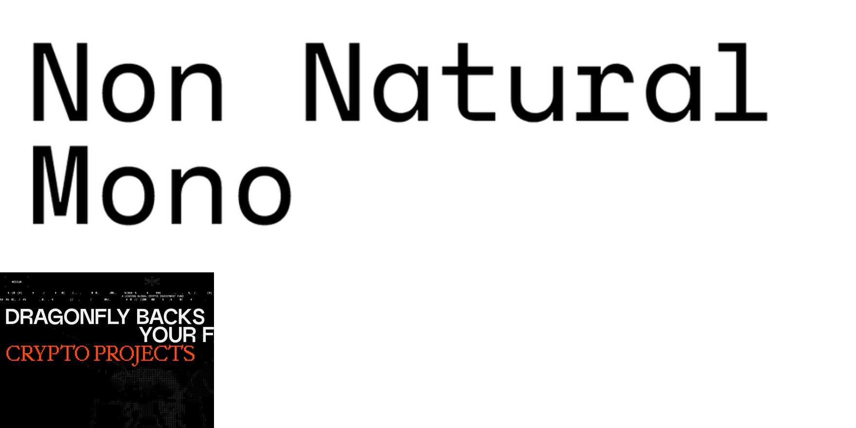 Non Natural Mono in use - Fonts In Use