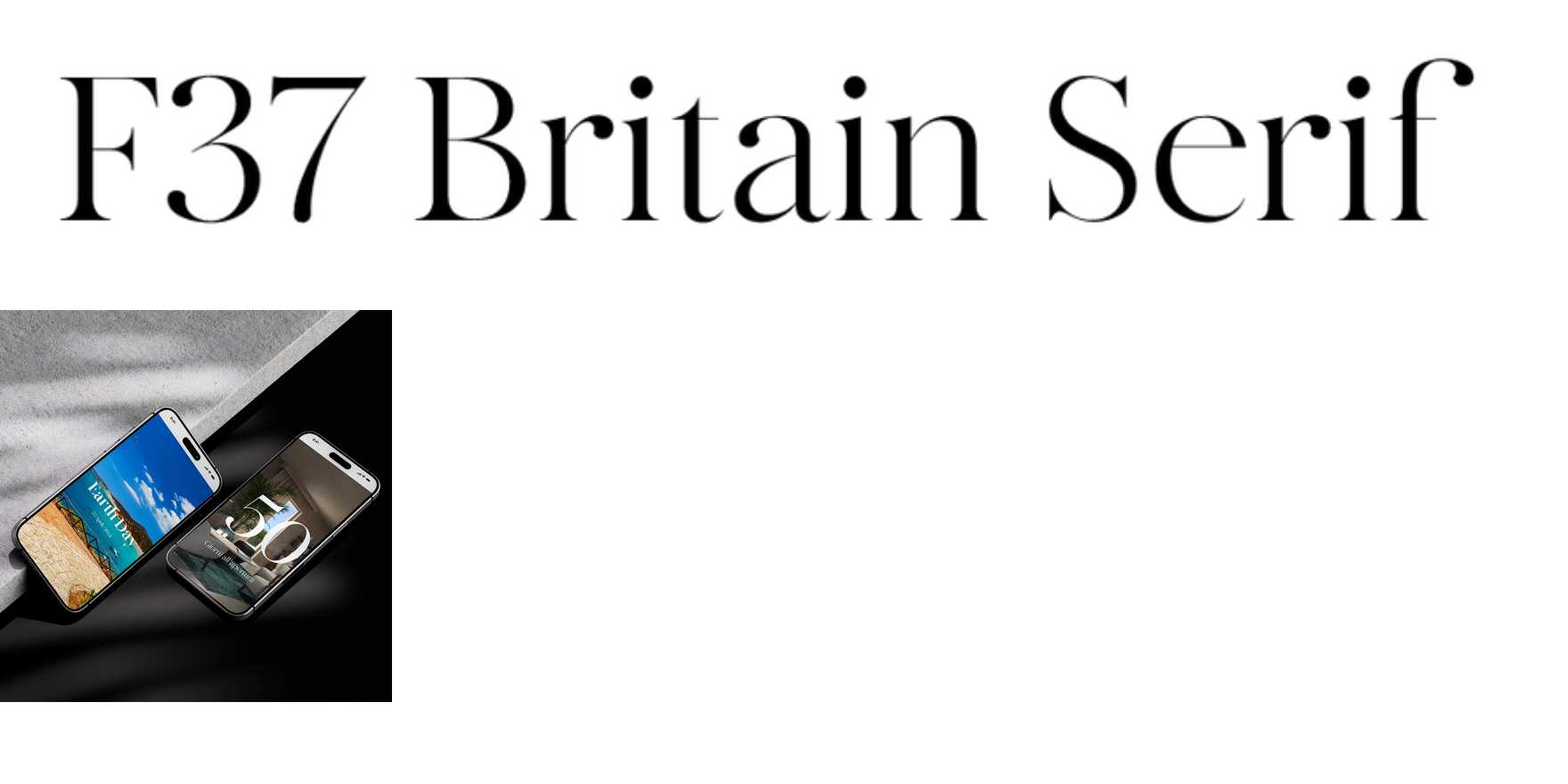 F37 Britain Serif in use - Fonts In Use