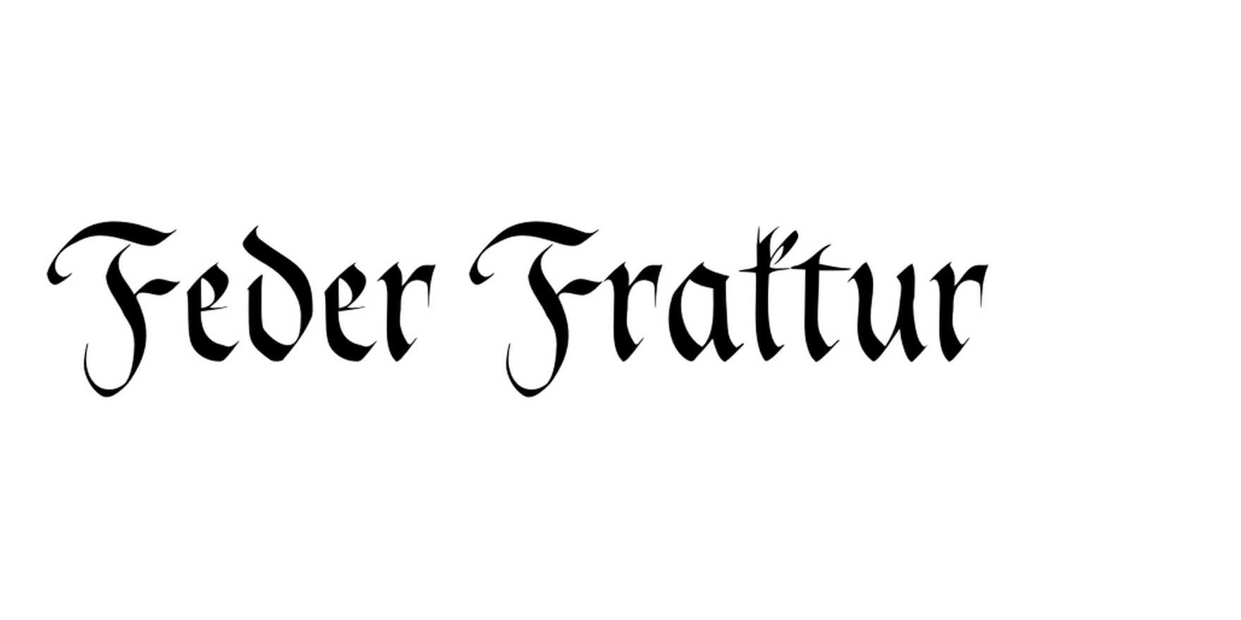 Feder Fraktur in use - Fonts In Use