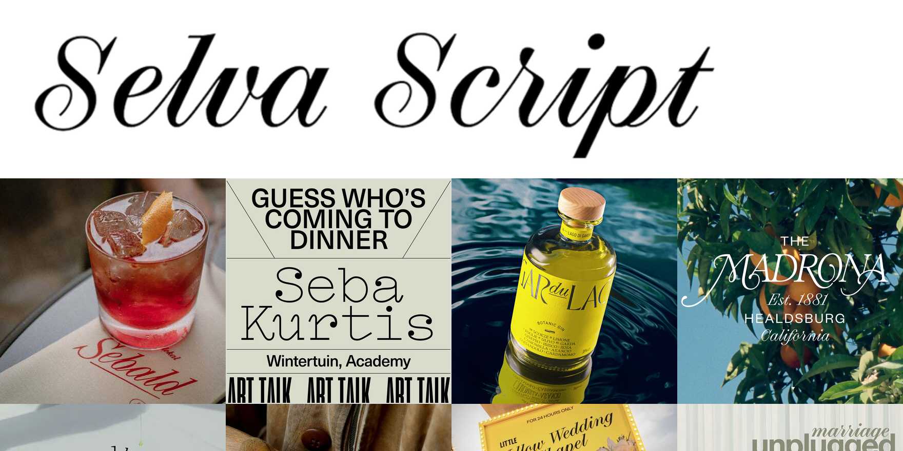 Selva Script in use - Fonts In Use