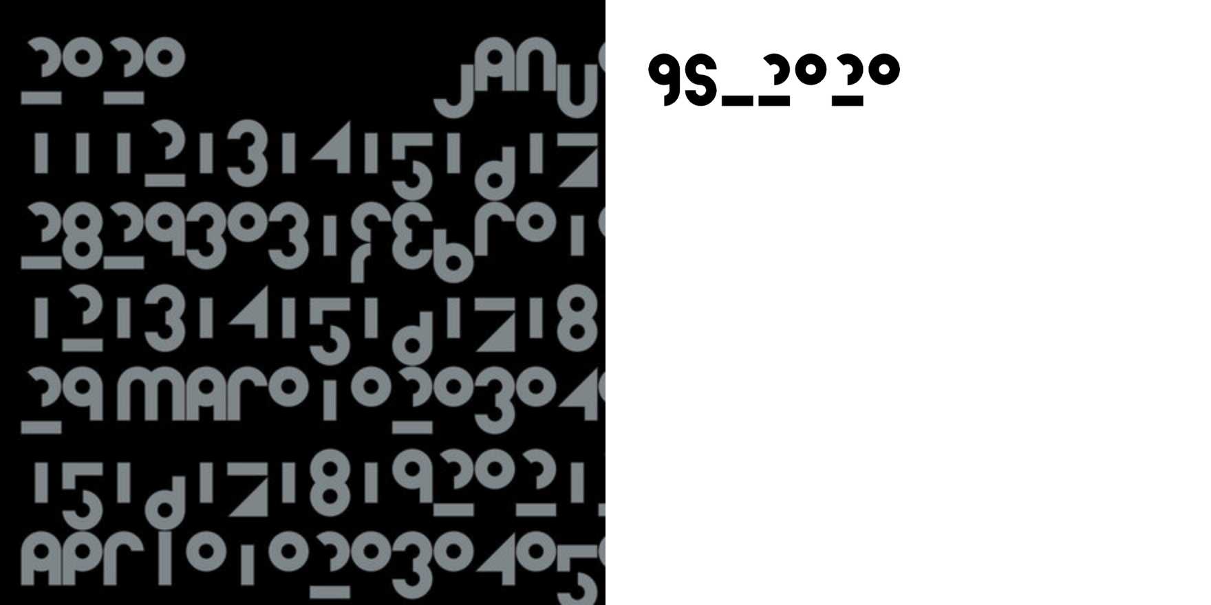 2020 wall calendar - Fonts In Use