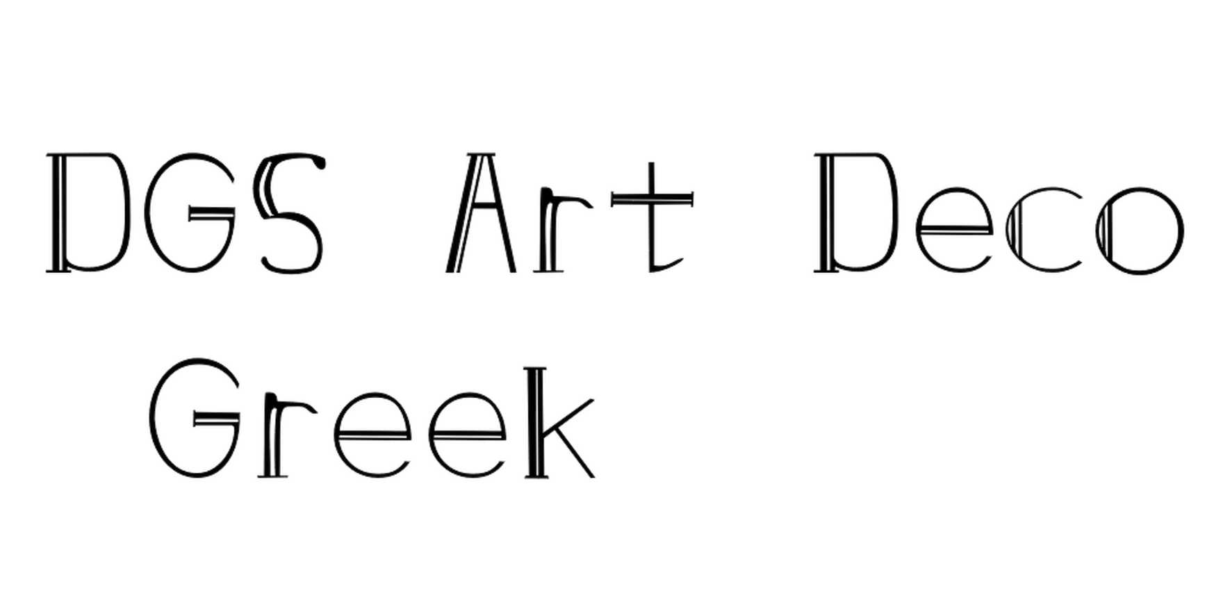 DGS Art Deco Greek in use - Fonts In Use