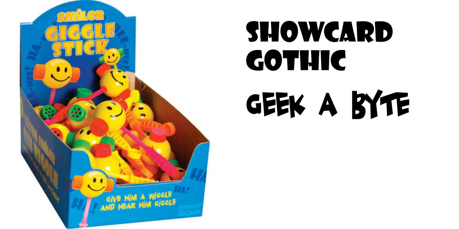 Tobar Smiler Giggle Stick packaging - Fonts In Use