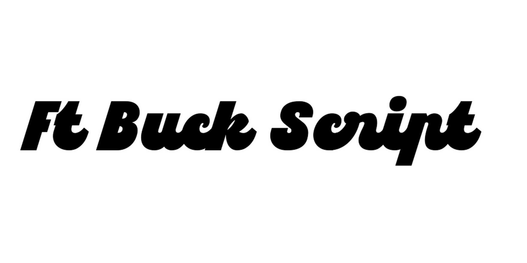 Ft Buck Script in use - Fonts In Use